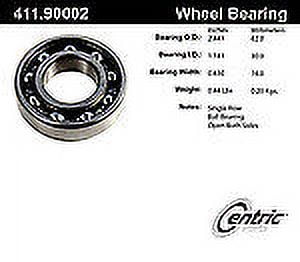 centric 411.90002e standard axle ball bearing Fits select: 1966-1979 ...