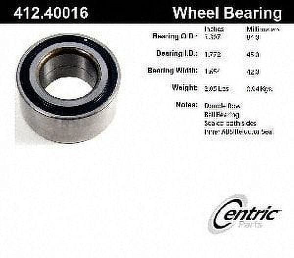 centric 412.40016e front wheel bearing Fits select: 2005-2006 HONDA CR ...