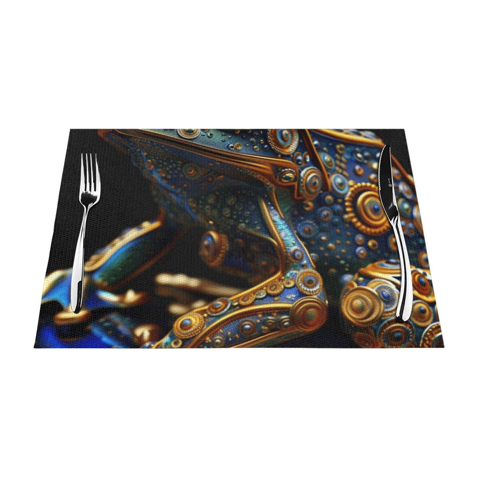 ceramic art mat, heat-resistant dining table mat, washable PVC table ...