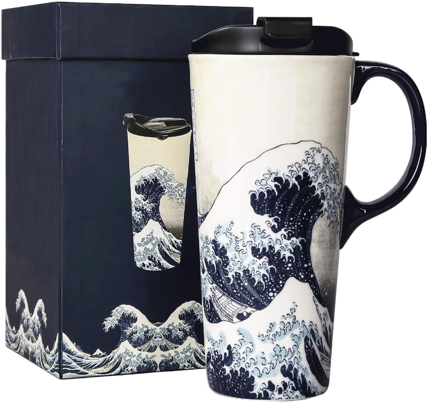 **ceramic coffee mug with lid and handle ceramic travel mug porcelain ...