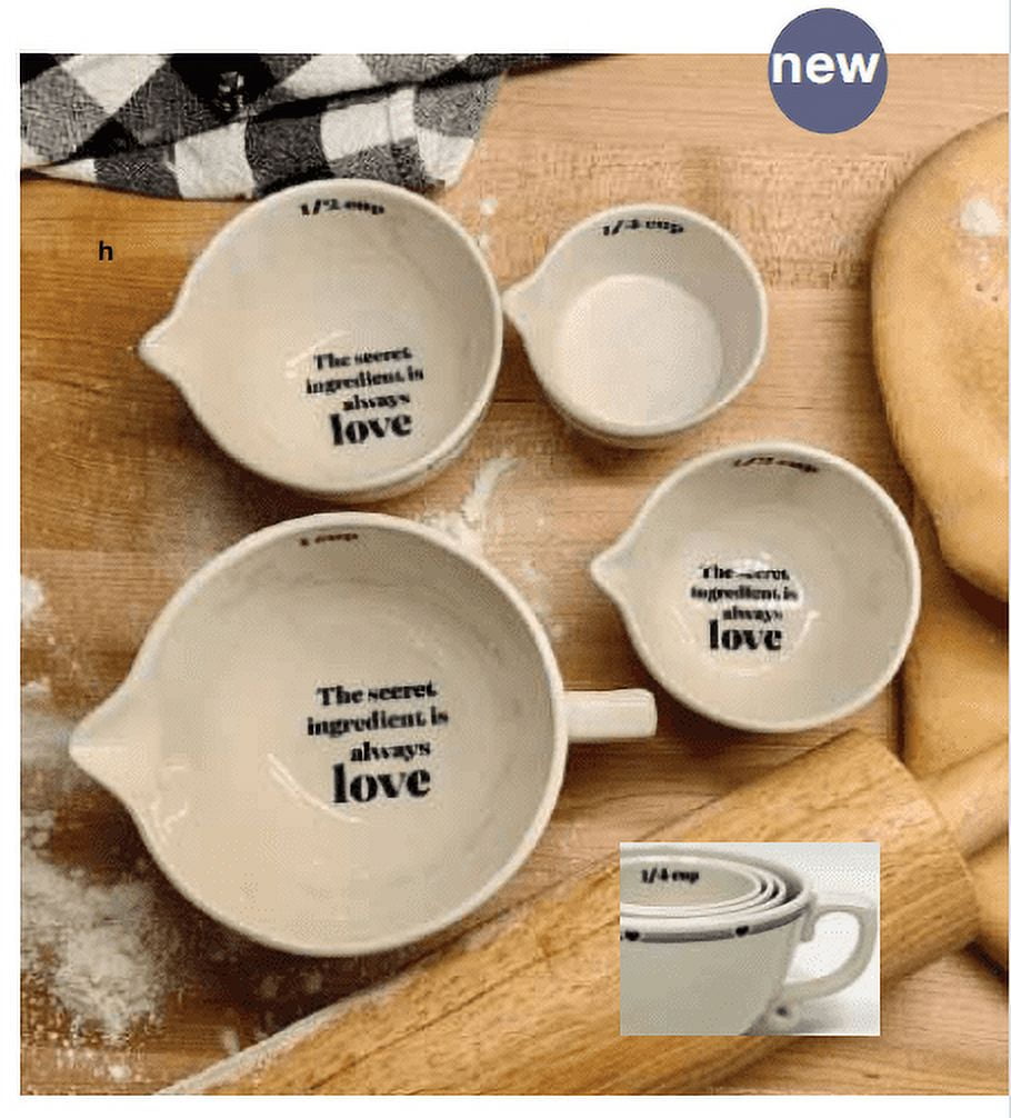 Drew Derose Designs Ceramic Measuring Cup Set, Decorative Artwork, Cute ...