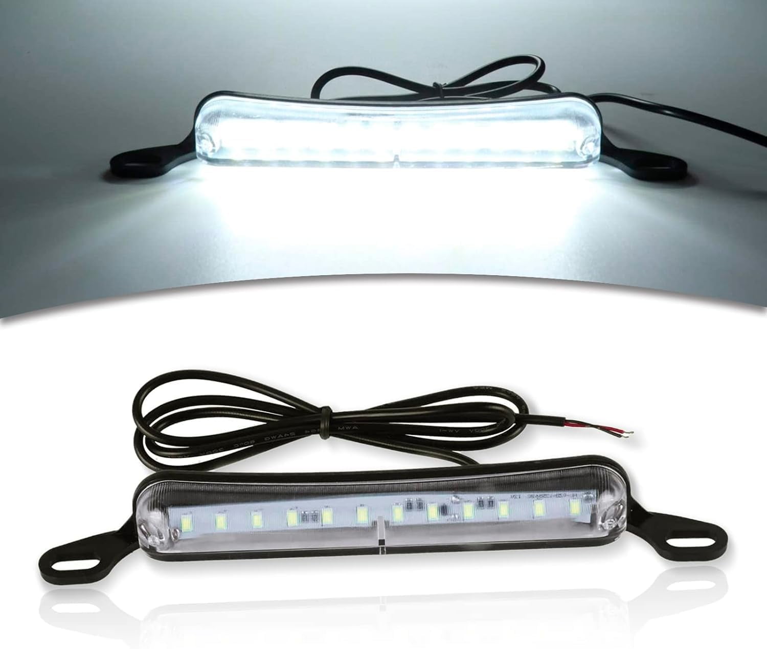 cerfioo 1 PC Car IFF17 LED License Plate 12 LED Ultra-bright Instant ...