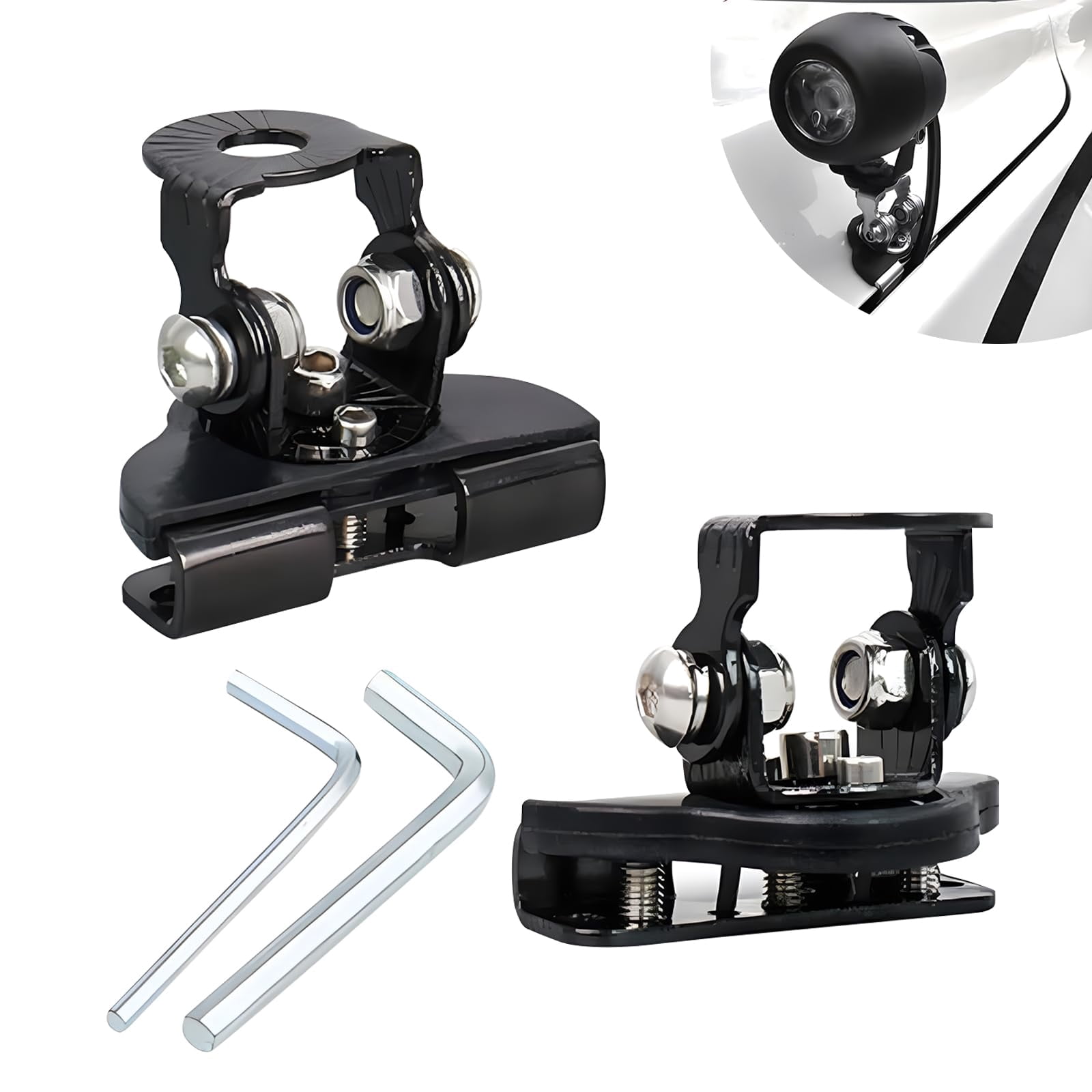 cerfioo 2 PCS Car DHF10 Hood Spotlights Non-Destructive Bracket, Hood ...
