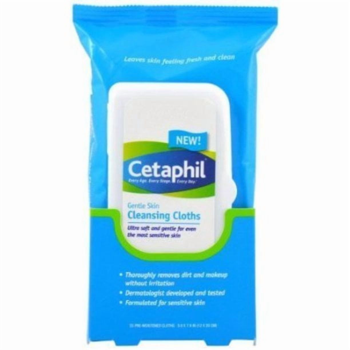 Cetaphil Gentle Skin Cleansing Cloths, 25 Count - Walmart.com
