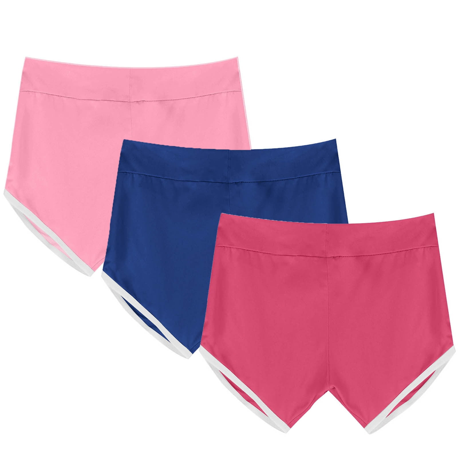 cfhntfmh 3 Pack Workout Shorts for Women Running Athletic Sports Shorts ...