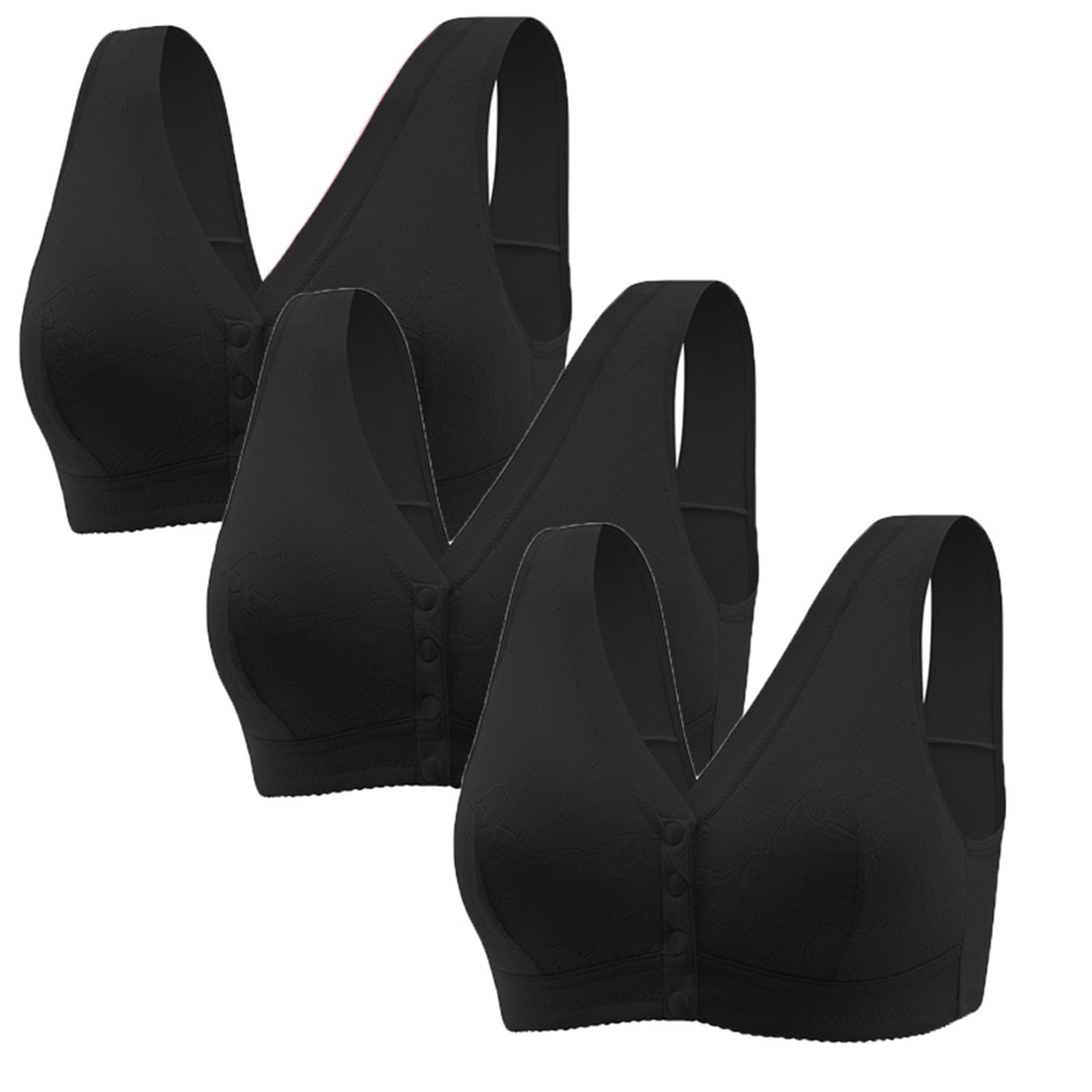 cfhntfmh 3pc Push up Bras for Women Comfy Wireless High Supports ...