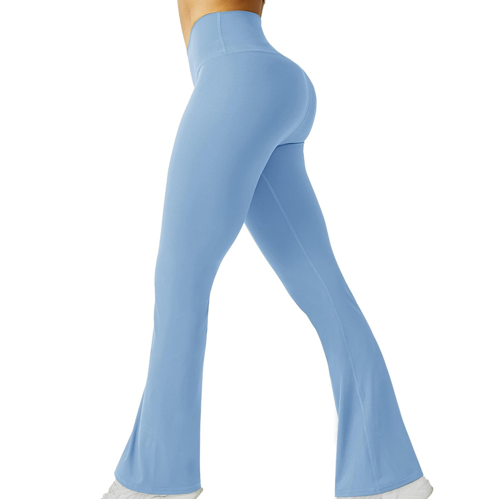 cfhntfmh Bell Bottom Pants for Women High Waisted Seamless Lifting Butt ...