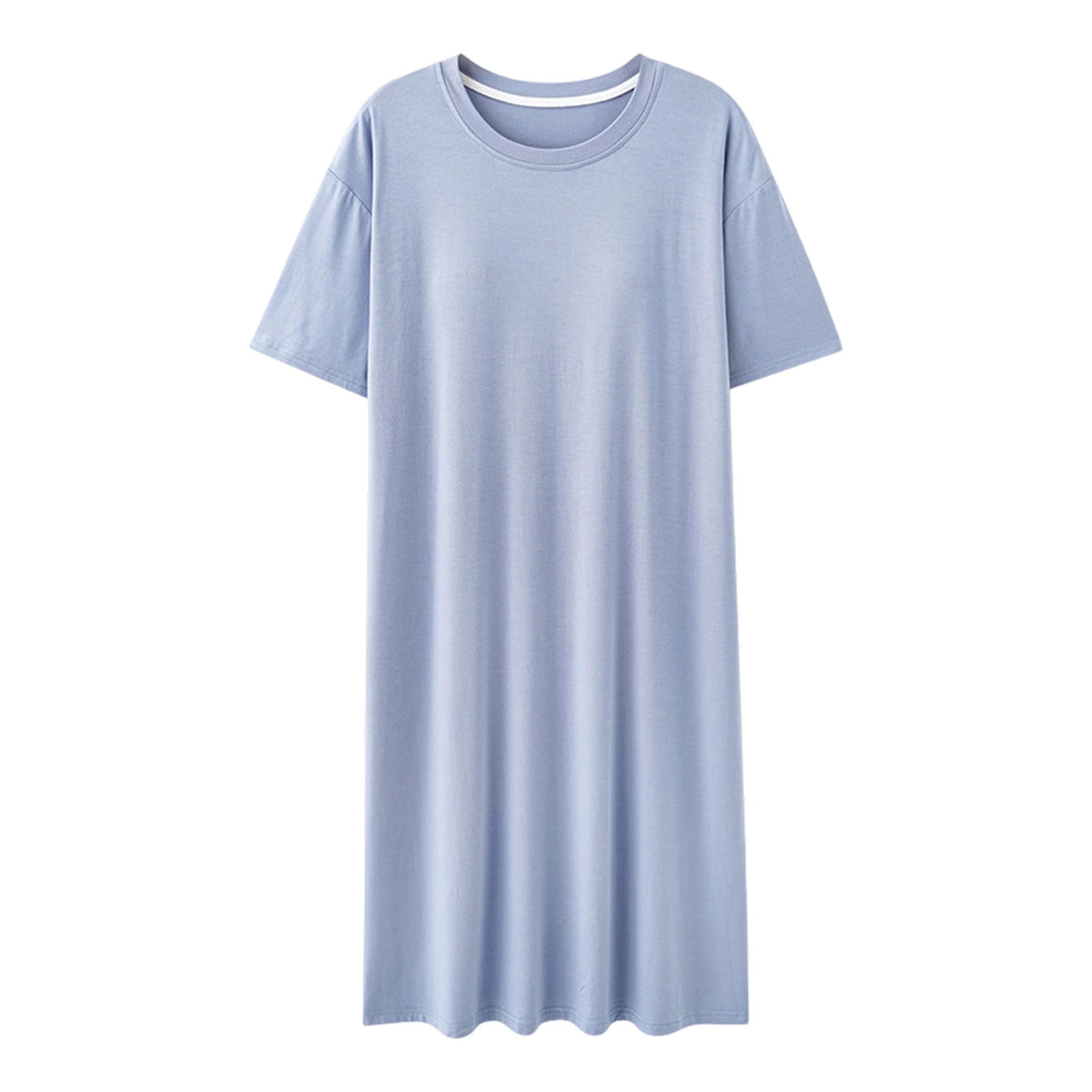 cfhntfmh Built in Bra Sleepshirts for Women Soft Short Sleeve Sleepwear ...