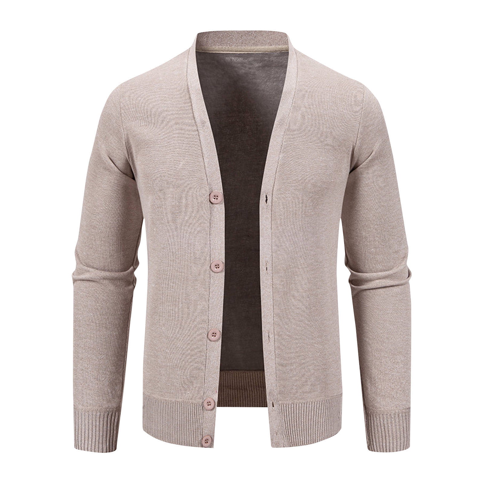 cfhntfmh Cardigan Sweaters for Men Soft Thick Long Sleeve Buttons down ...