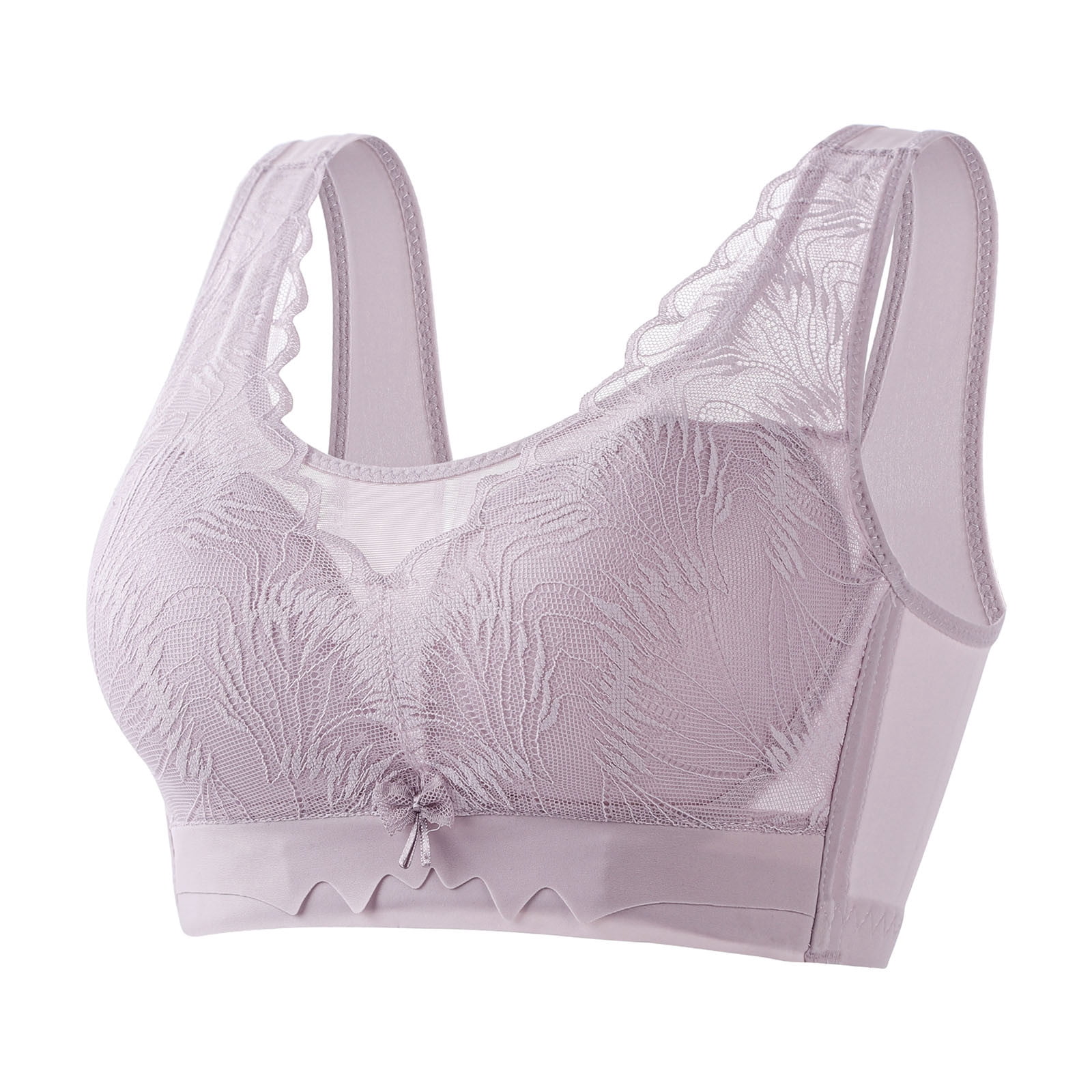 cfhntfmh Everyday Bras for Women Fashion Lace Scalloped Cute Trim ...