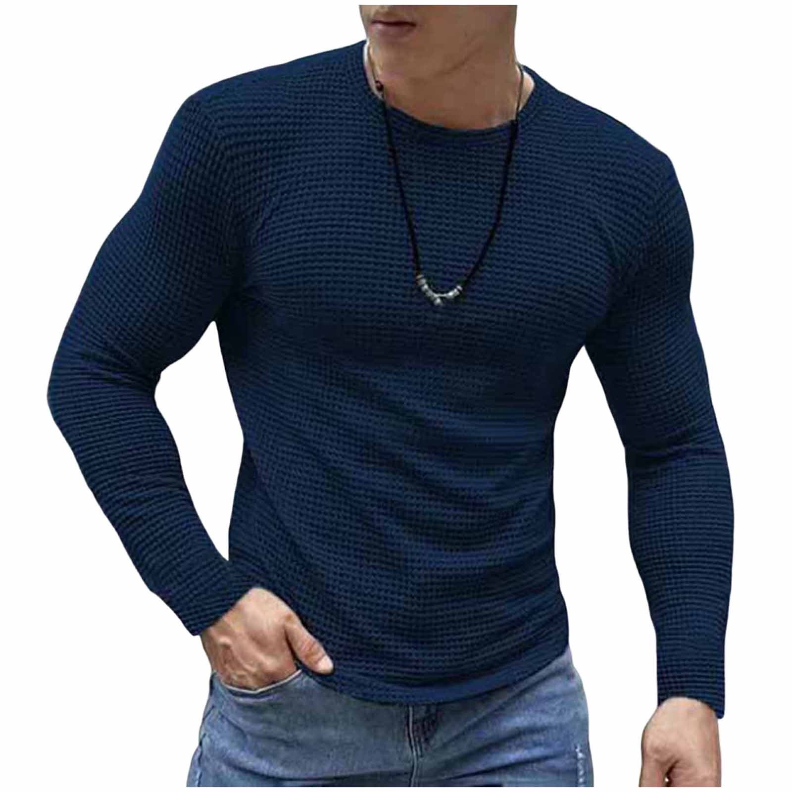 cfhntfmh Long Sleeve Shirts for Men Gym Workout Muscle T-Shirt Stretch ...