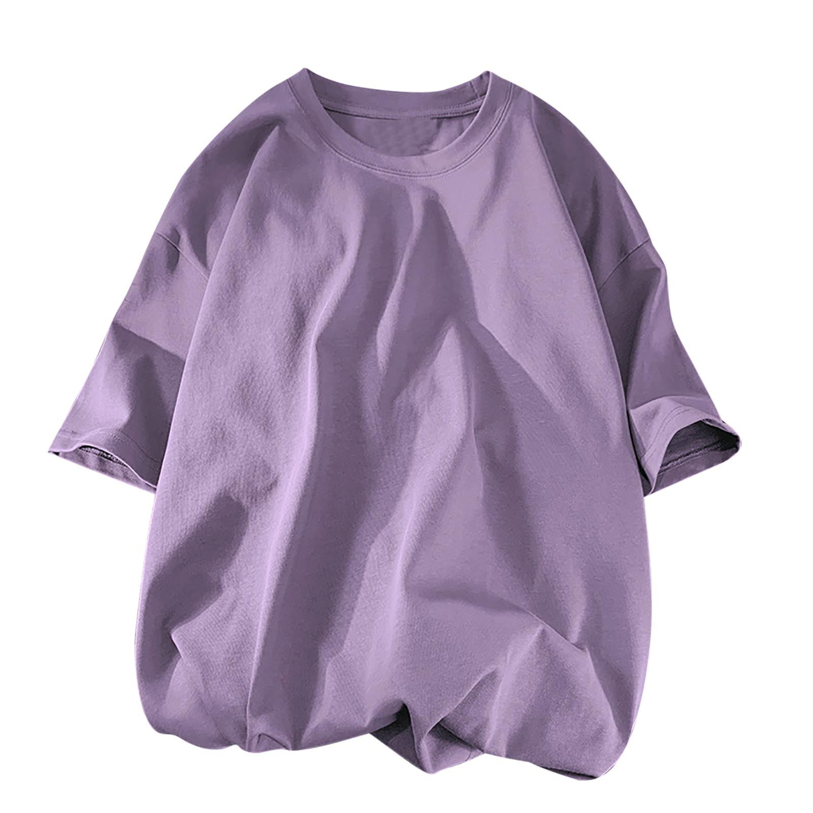 cfhntfmh Men's Cotton T-Shirts Oversized Unisex Short Sleeves Casual ...