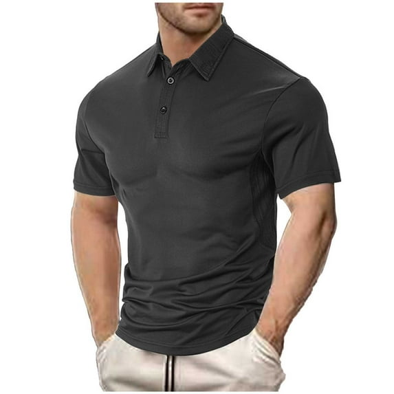 cfhntfmh Men's Muscle Shirts Quick Dry Performance Short Sleeve T ...