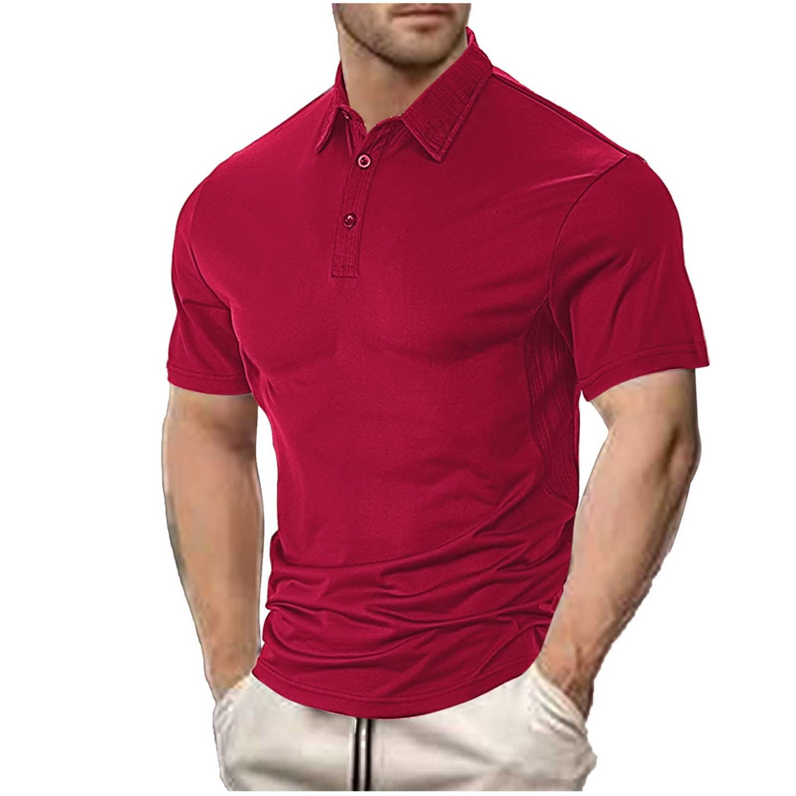 cfhntfmh Men's Muscle Shirts Quick Dry Performance Short Sleeve T ...