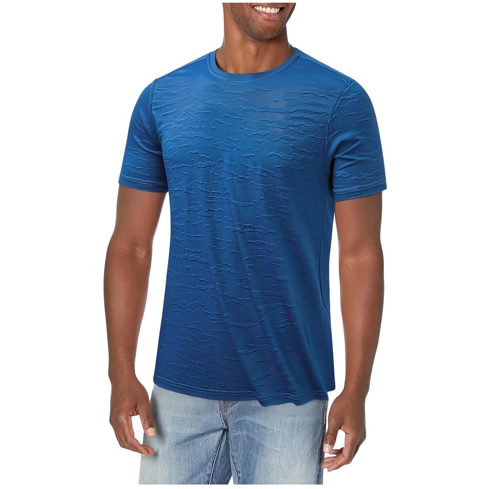 cfhntfmh Men's Quick Dry Running Shirts Short Sleeve Athletic ...