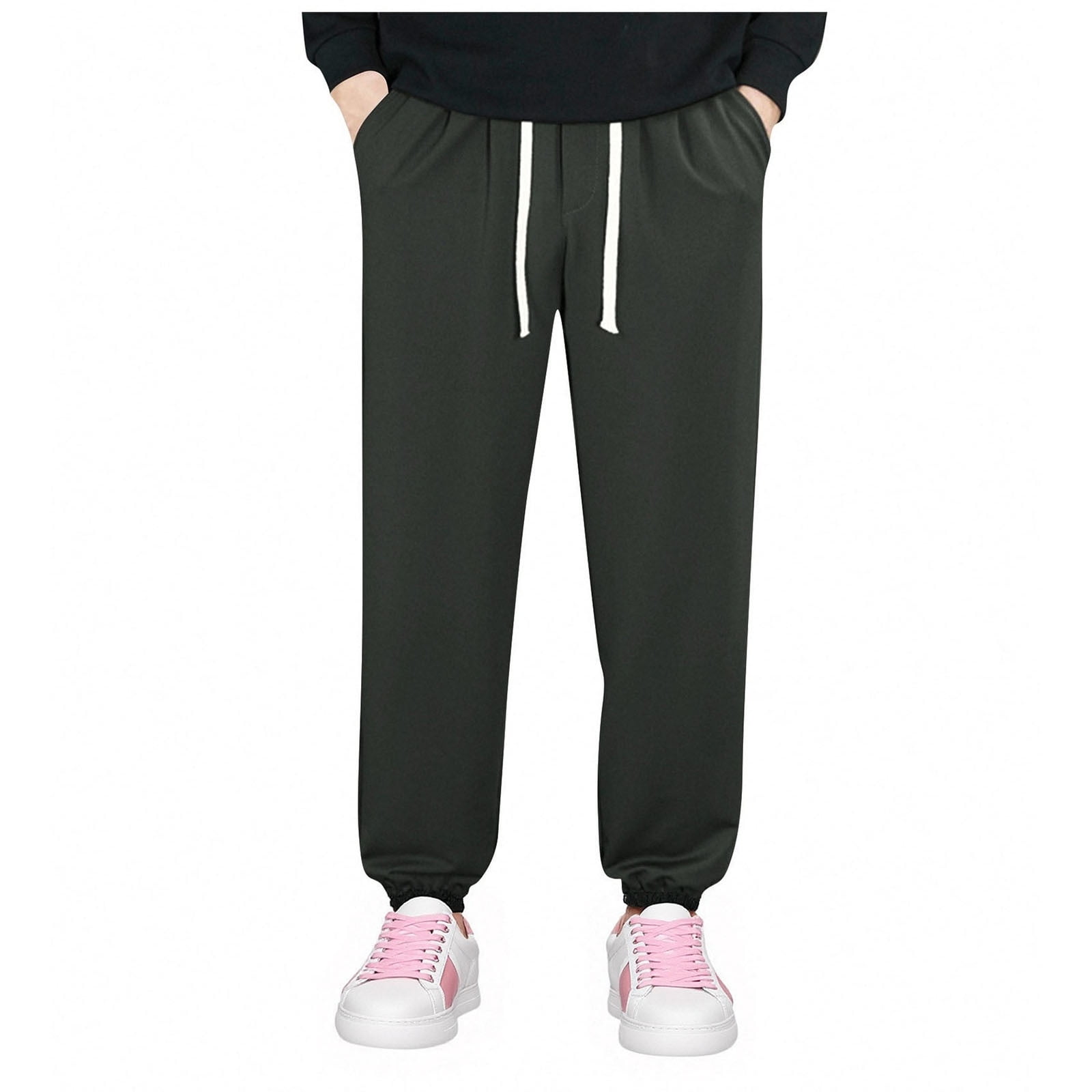 cfhntfmh Men's Summer Yoga Sweatpants Athletic Lounge Pants Cinch ...