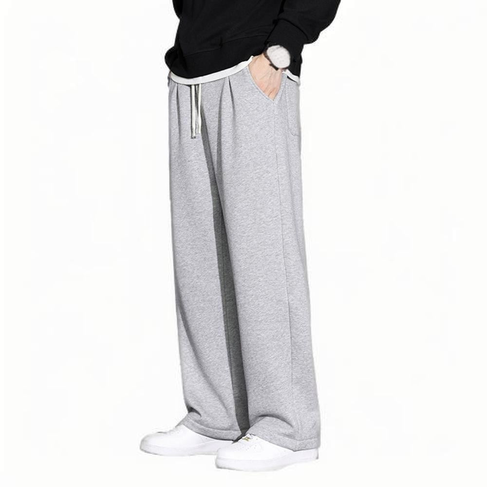 cfhntfmh Mens Sweatpants Loose Elastic Waisted Baggy Straight Leg ...