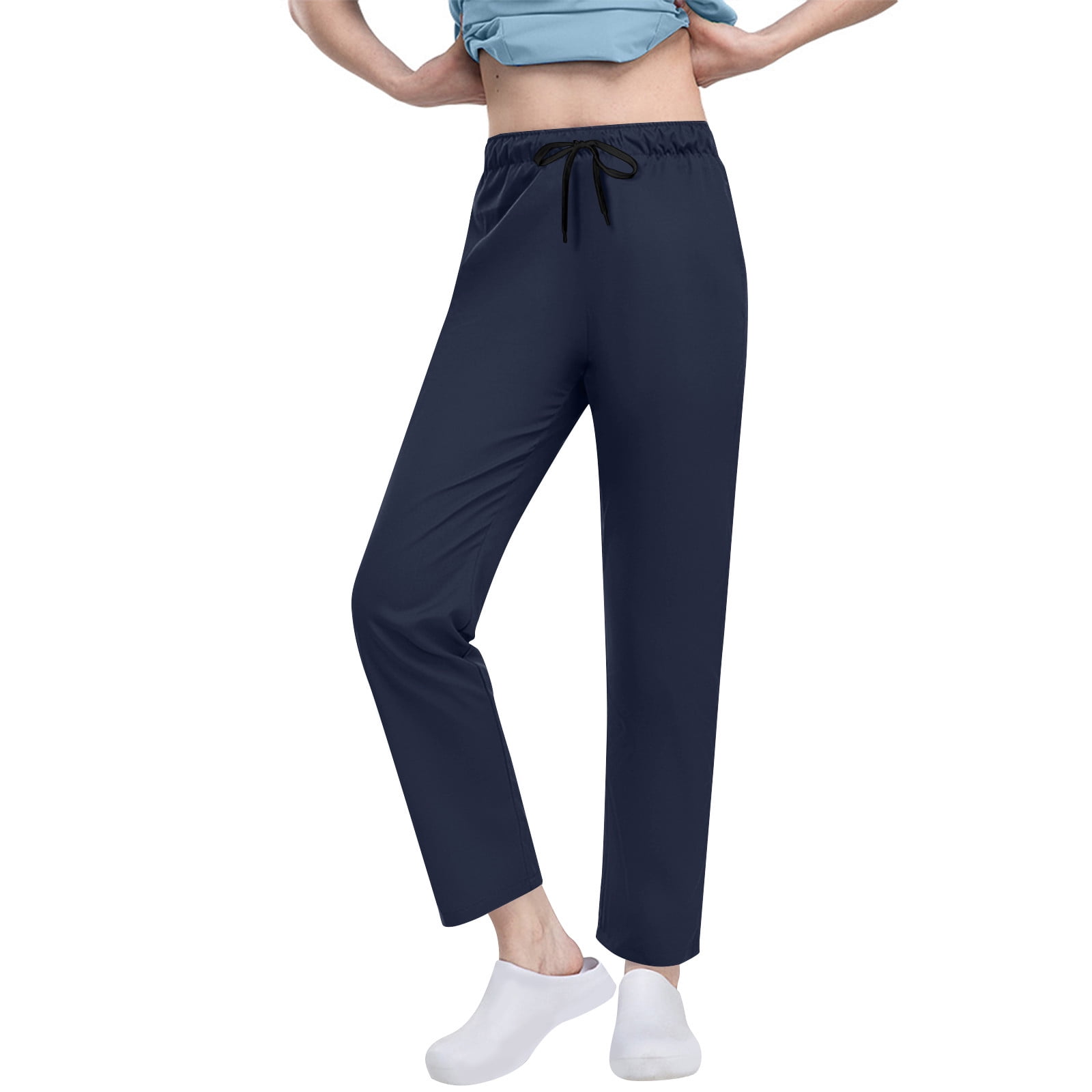 cfhntfmh Pants for Women Active Pants Solid Breathable Casual Pants ...