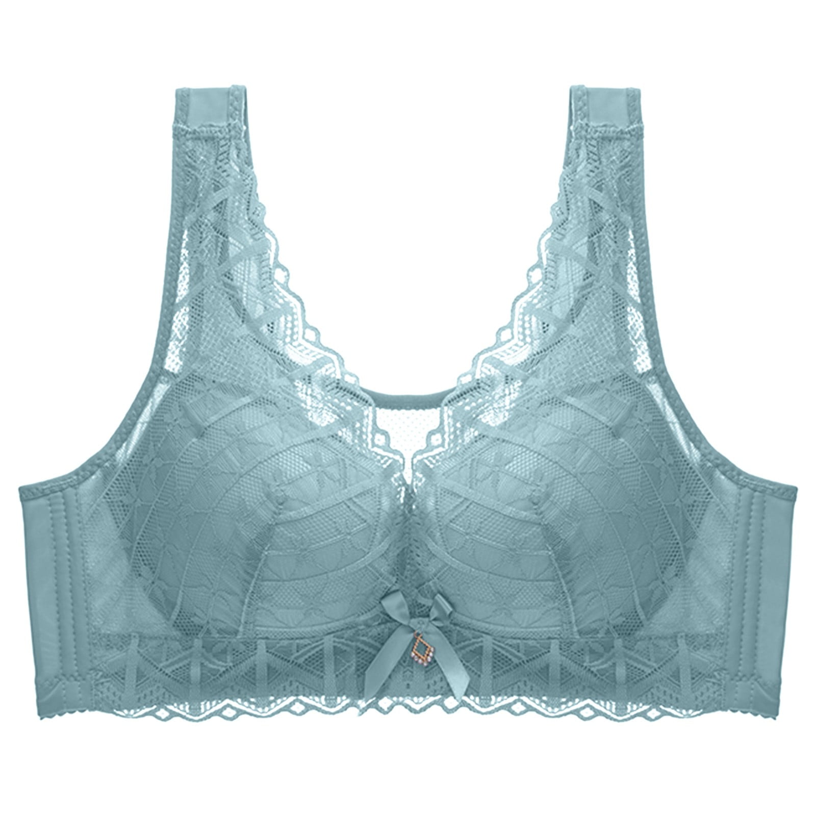 cfhntfmh Push up Bras for Women Fashion Lace Mesh Underwear No ...