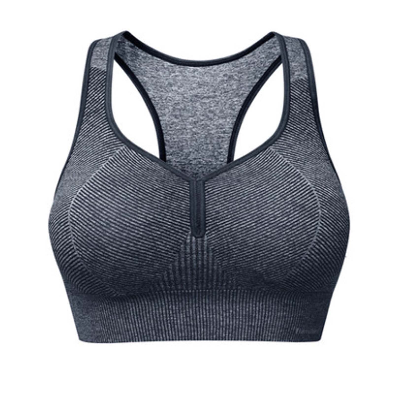 cfhntfmh Racerback Bras for Women Mid Support Wireless Athletic Bras No ...