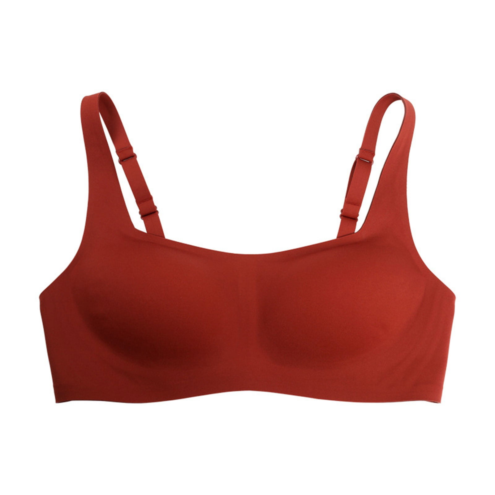 cfhntfmh Seamless Bras for Women Wirefree Solid Color Adjustable Strap ...