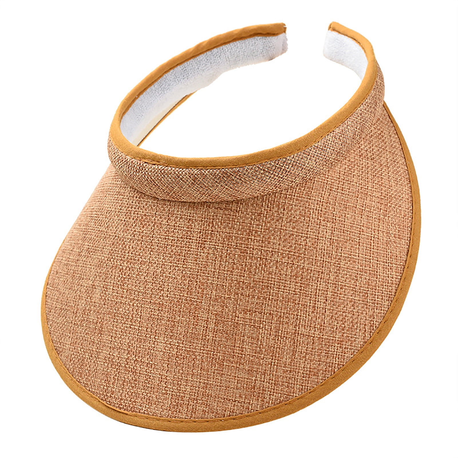 cfhntfmh Sun Visor Hats Women Men Clip On Wide Brim Visors Hat Outdoor ...