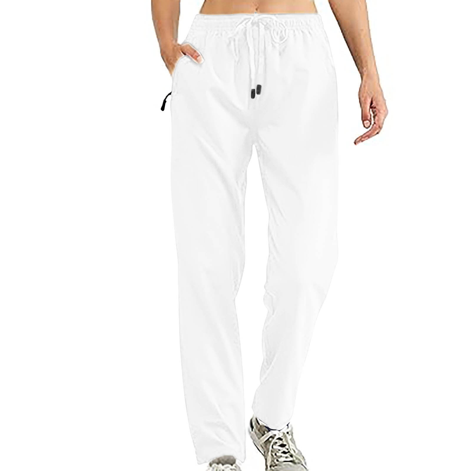 cfhntfmh Sweatpants for Women Sport Elastic Waist Stretchy Pants ...