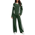 cfhntfmh Sweatsuits Women 2 Piece Outfit Fall Matching Wide Leg Pants ...
