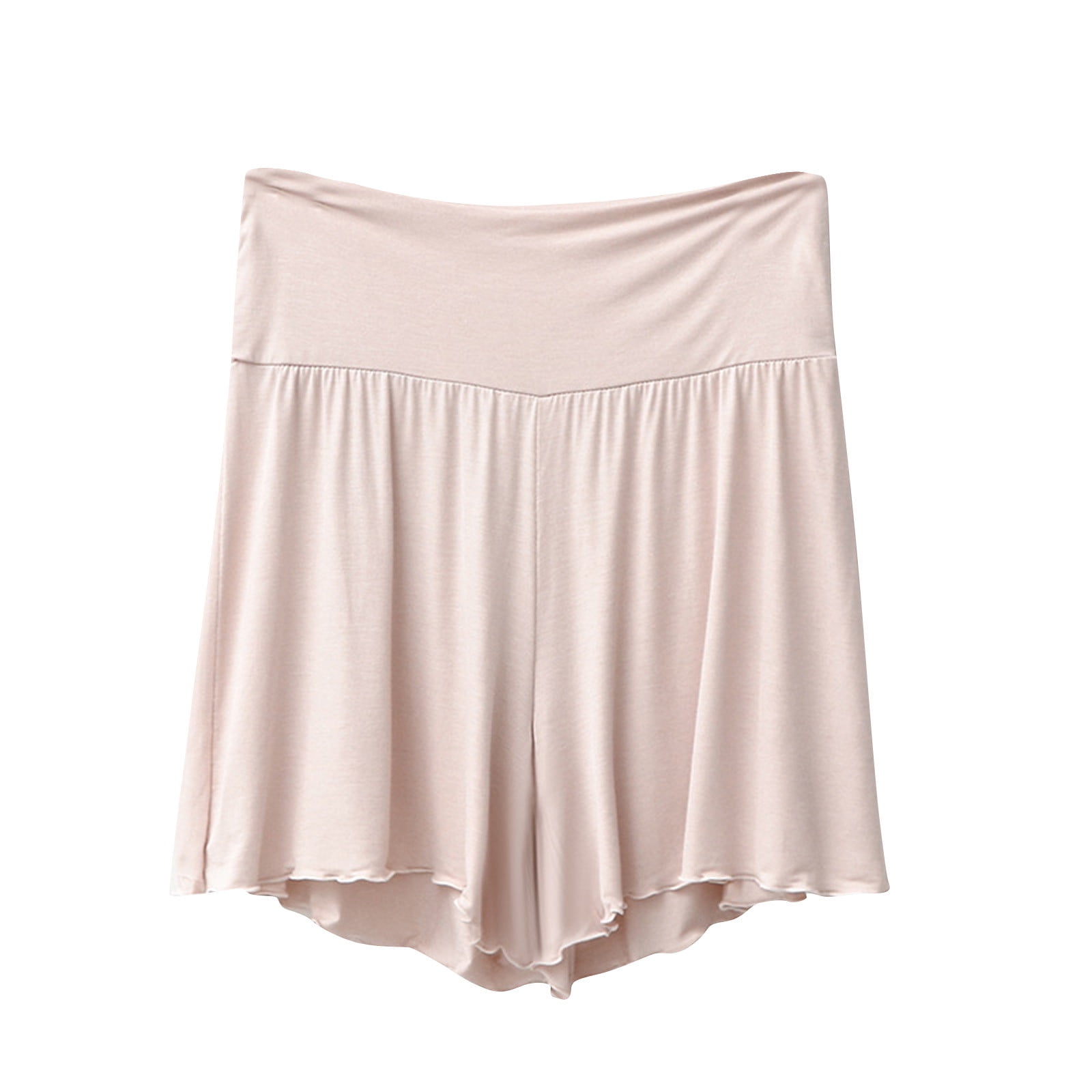 cfhntfmh Women Pajama Shorts Comfy High Waisted Ruffled Hem Sleepwear ...