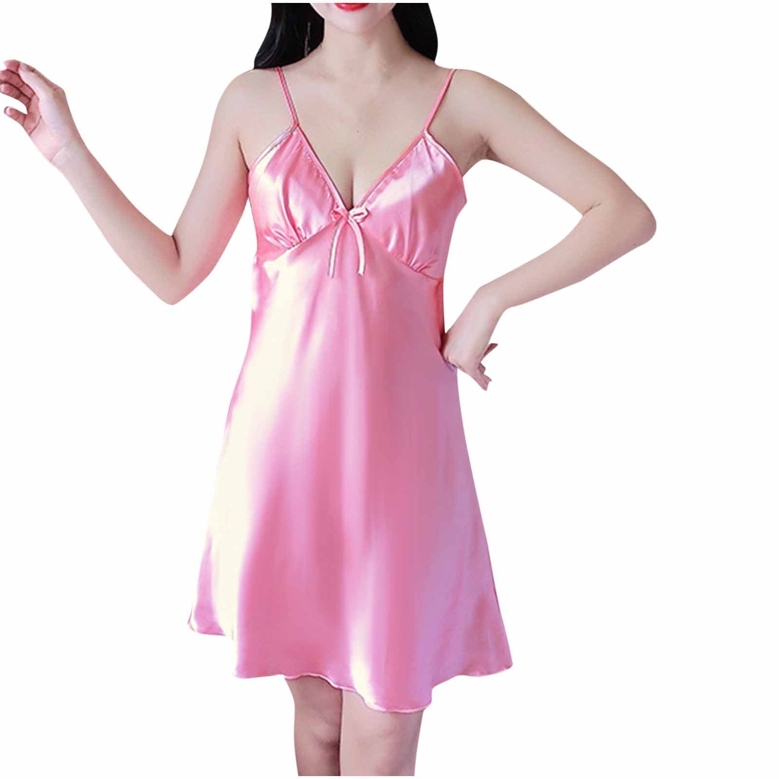 cfhntfmh Womens Fashion Nightgowns Comfy Sleeveless Lounge Sleepwear ...