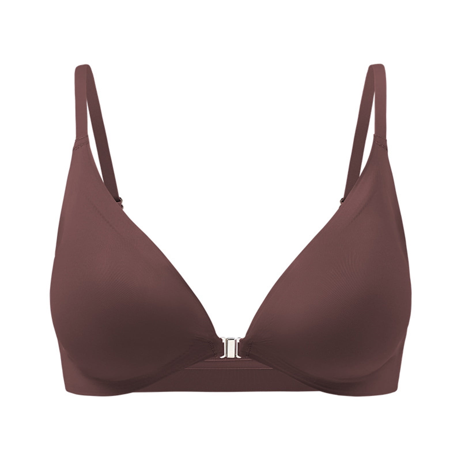 cfhntfmh Womens Seamless Triangle Bras Fashion Deep V Neck Front ...