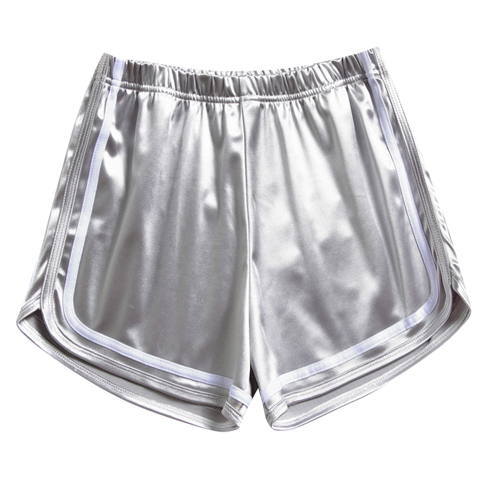 cfhntfmh Workout Shorts for Women Satin Comfy Elastic Waisted Soft ...