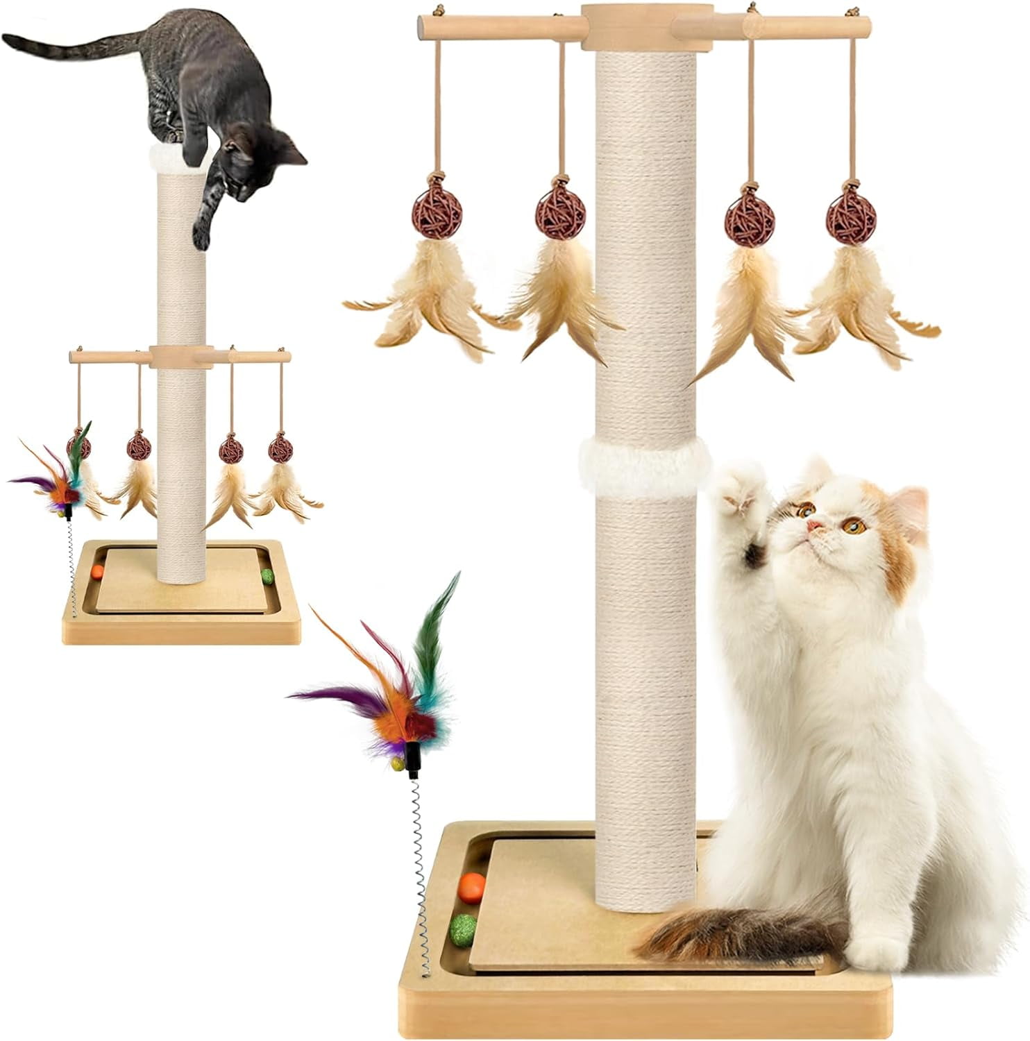 cfryjvgdTall Cat Scratching Post, Sisal, 33 Inches, Large Scratcher ...