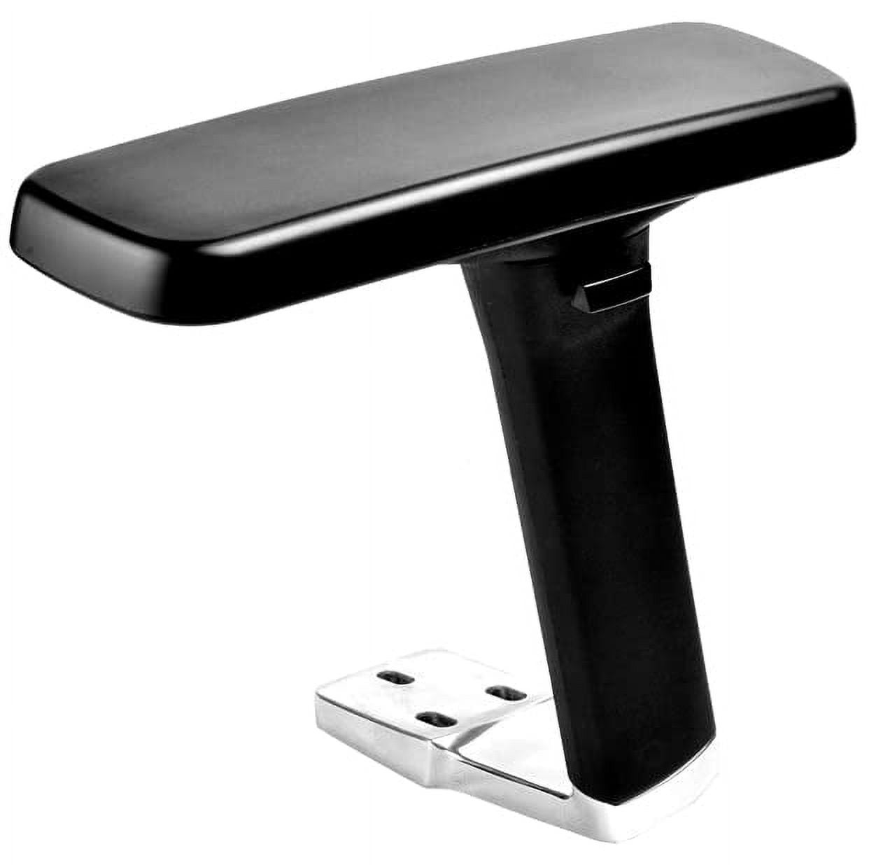 chairpartsonline Height Adjustable Chrome 4D Chair Armrest w/ Arm Pads ...
