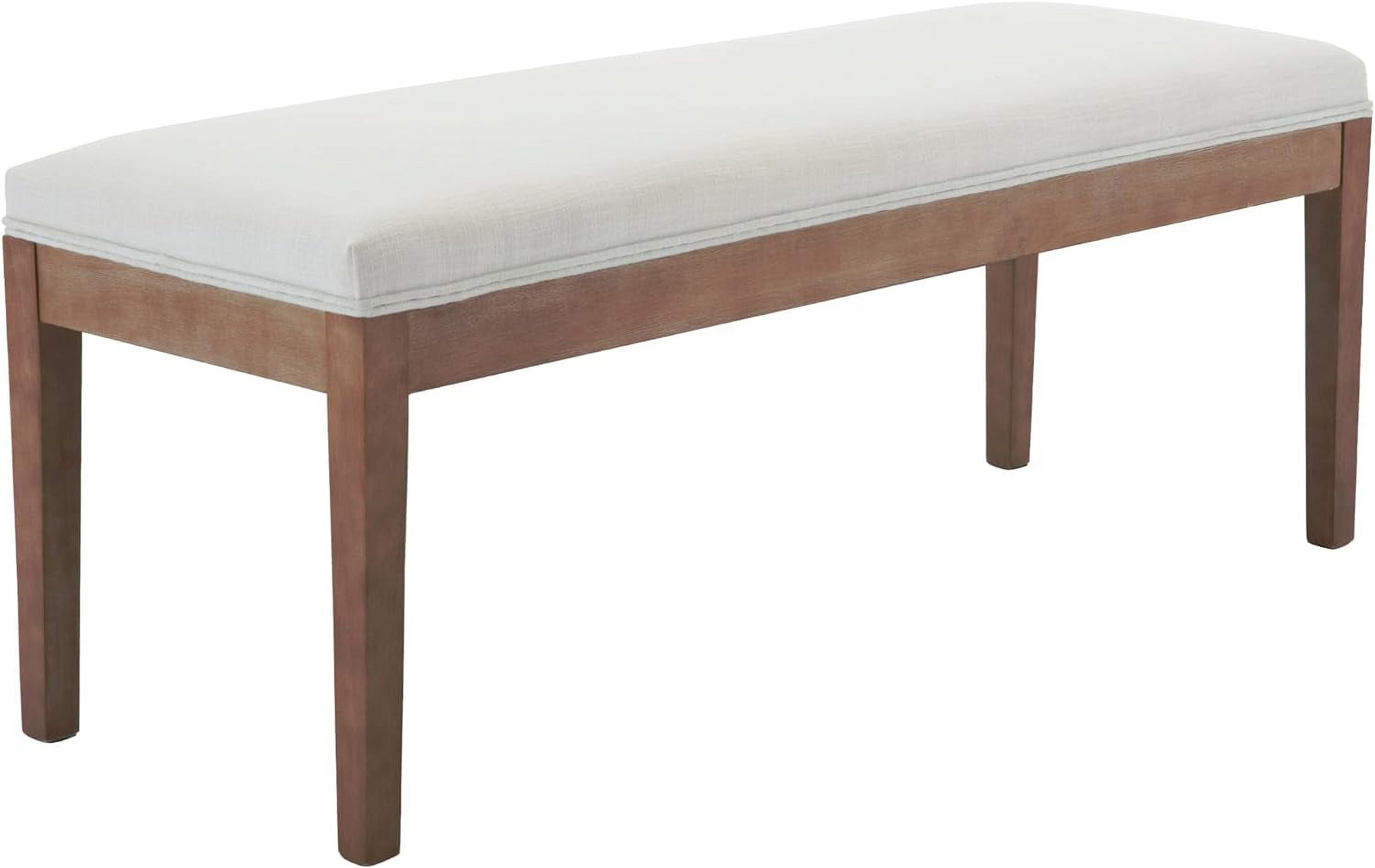 chairus Padded Entryway Bench Linen Upholstered Dining Table Benches ...