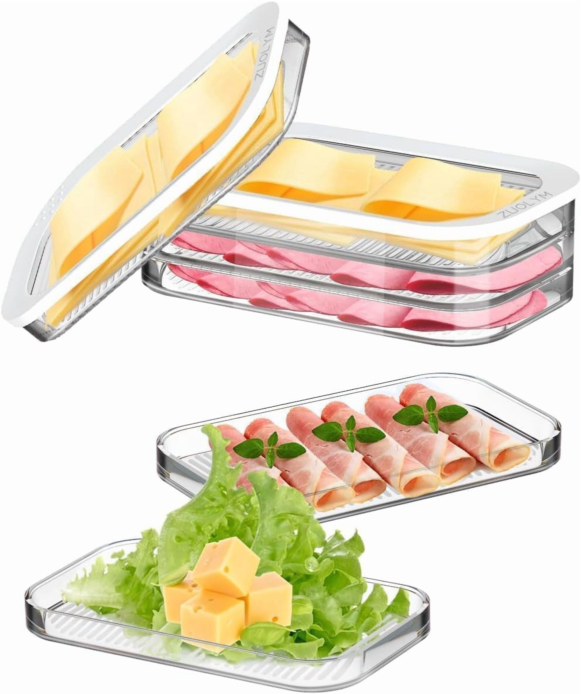 chalian Deli Meat Container for Fridge,Lunch Meat Container for ...
