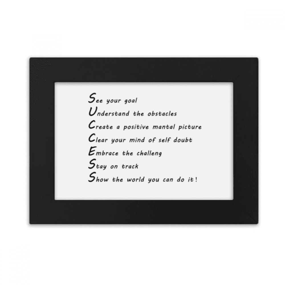 challenges do it quote desktop photo frame ornaments picture art ...