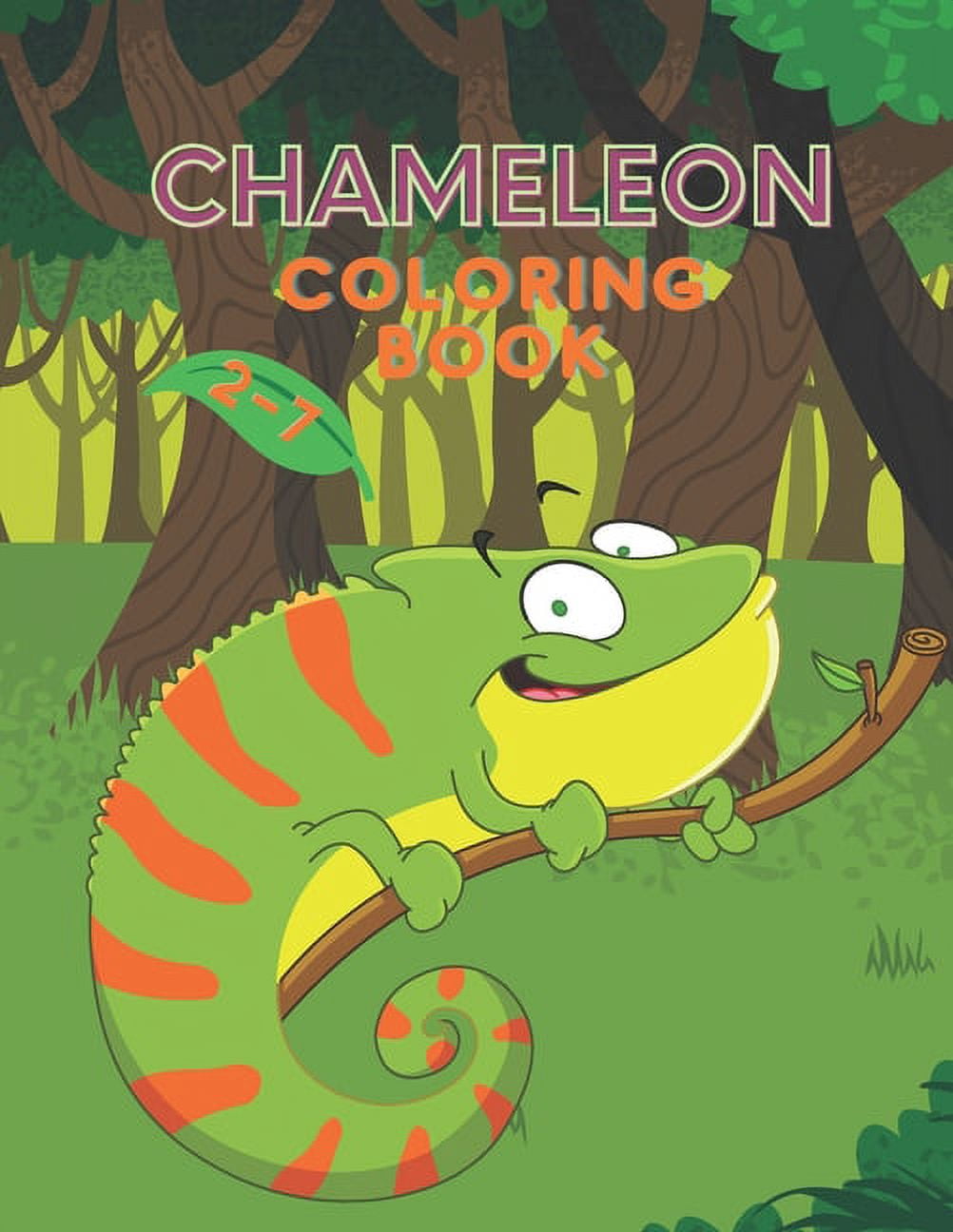 chameleon coloring book: for kids and toddlers, cute chameleon, fun and ...