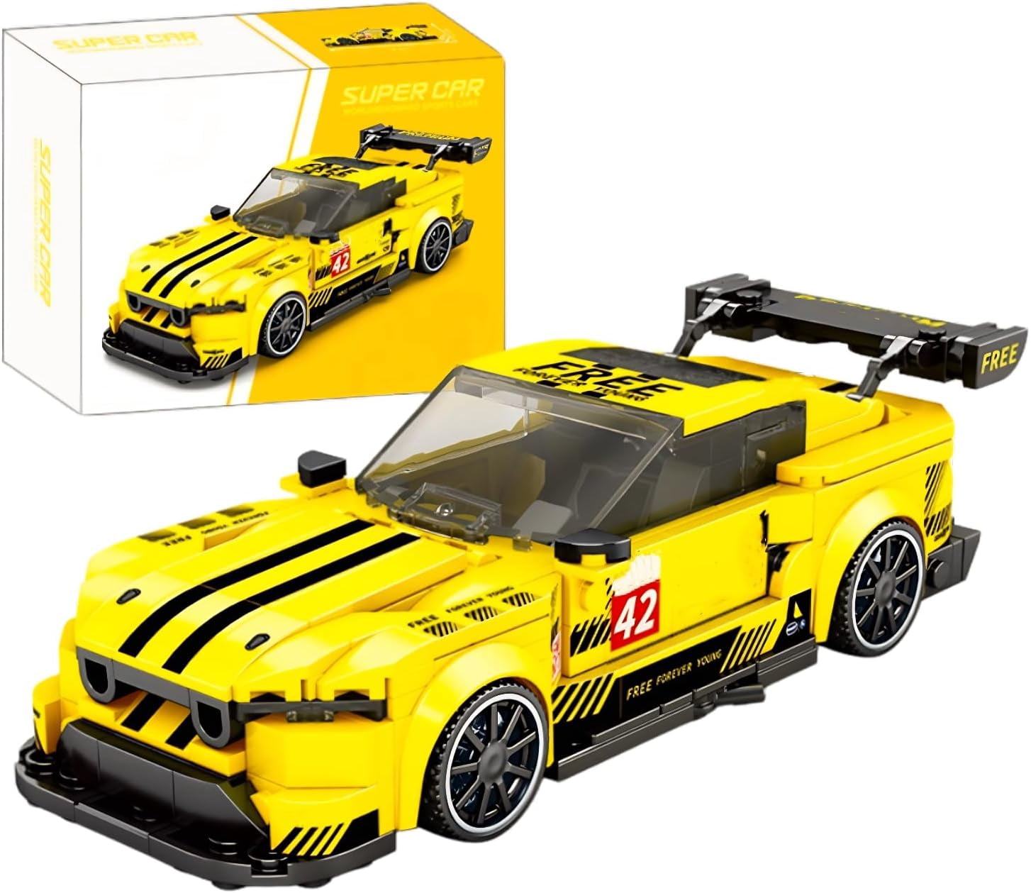 chanbrick Sports Racing Car Building Set Compatible with Lego Cars for ...