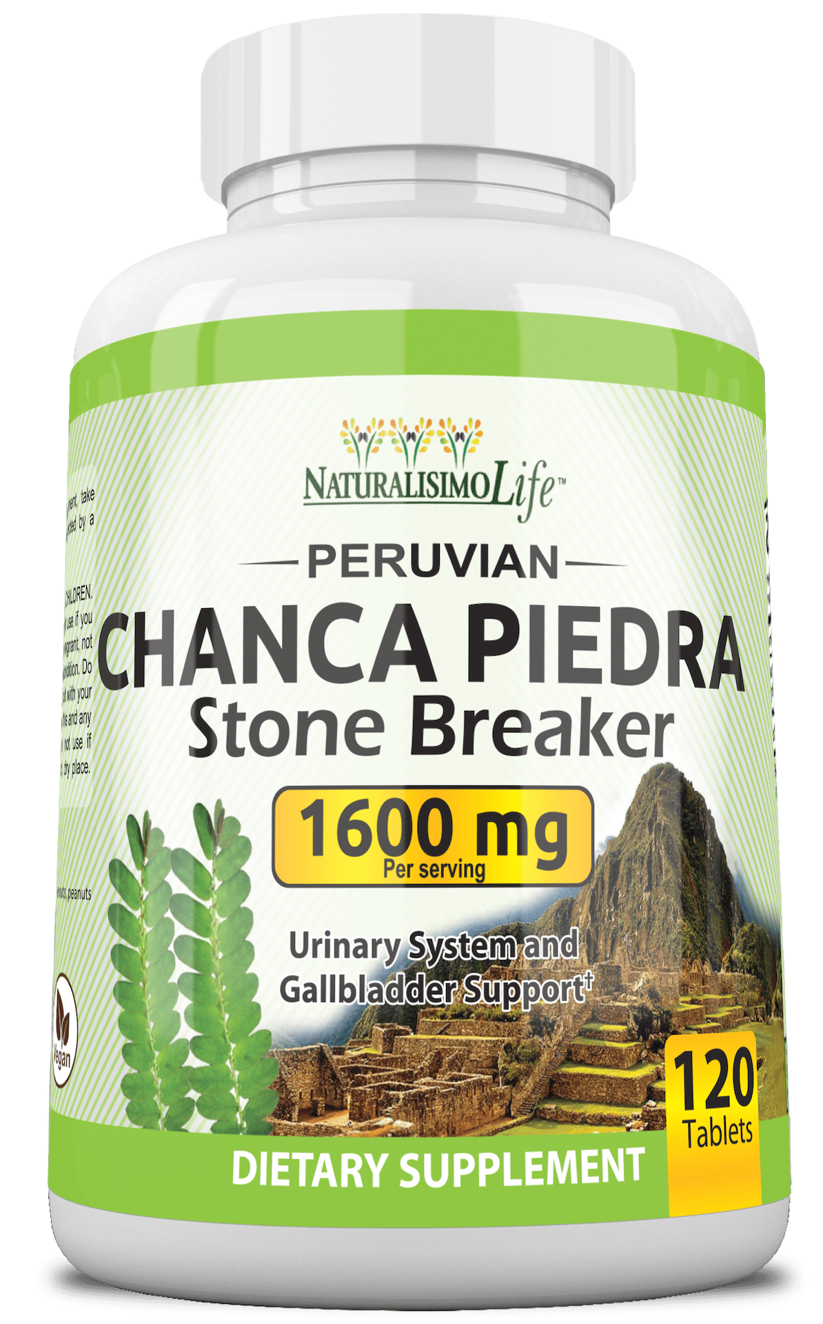 Chanca Piedra 1600 mg - 120 tablets, Kidney Stone Breaker, Gallbladder ...