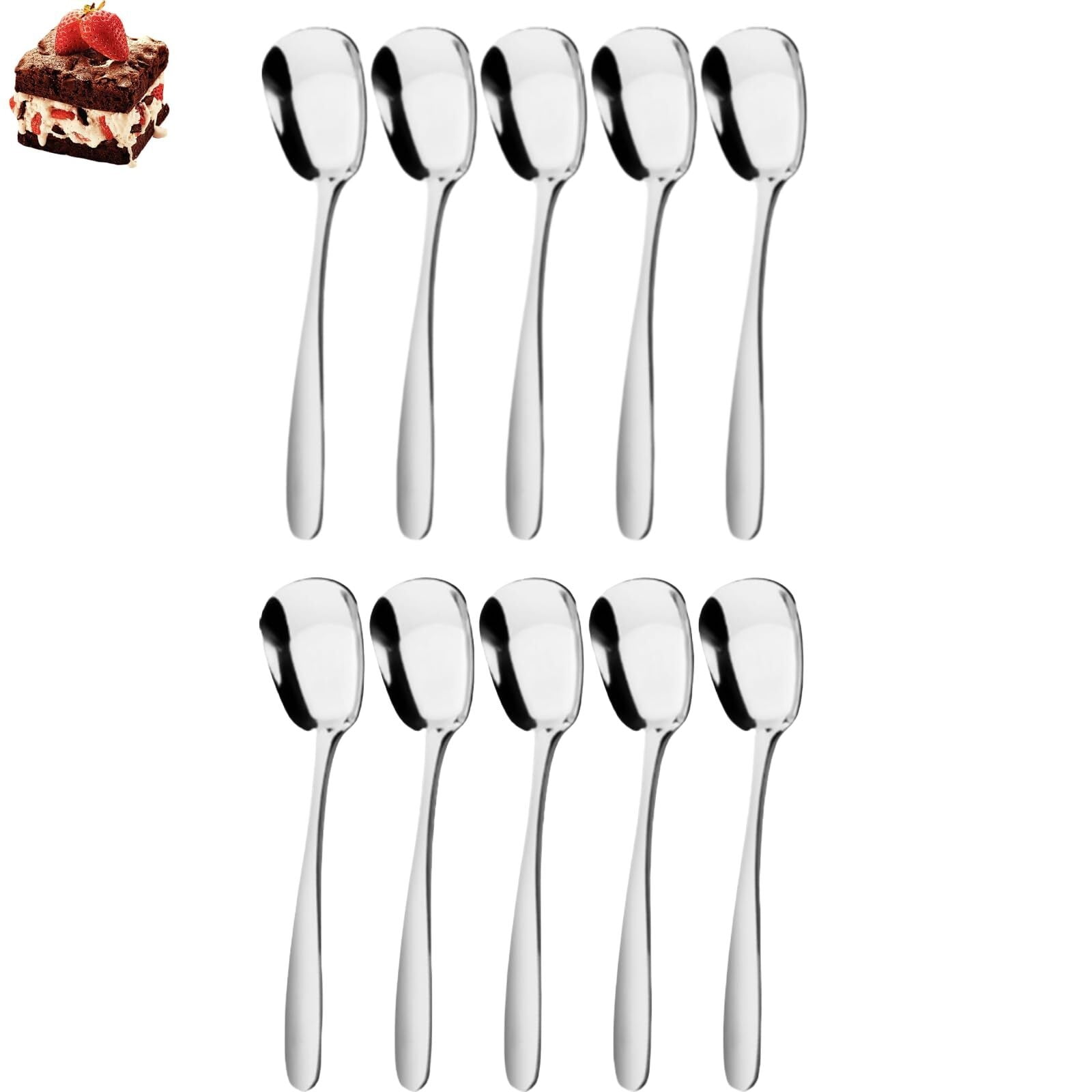 changqingxie Square Head Stainless Steel Spoons,Stainless Steel Square ...