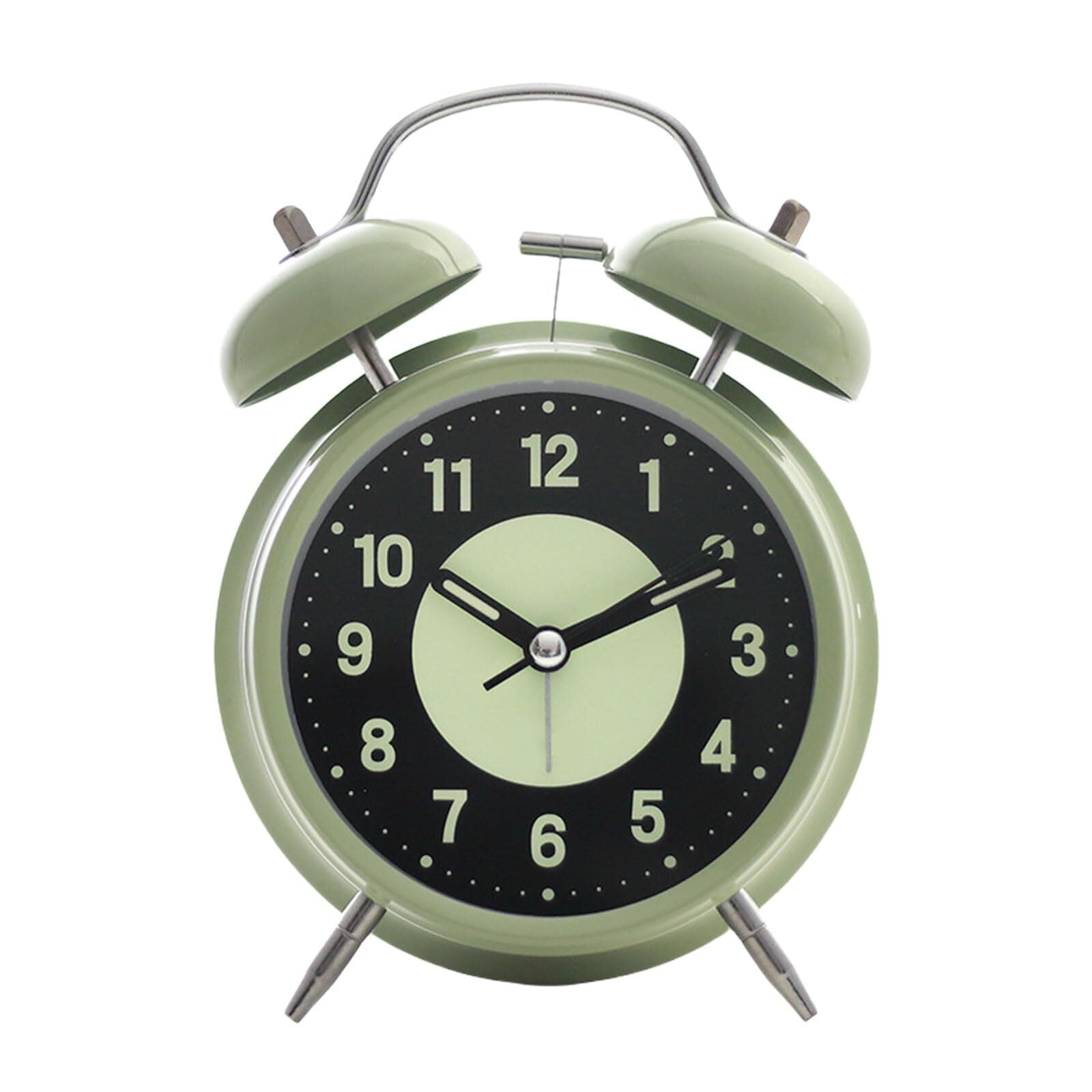 changqingxie Vintage Twin Bells Alarm Clock Loud Ringing for Heavy ...