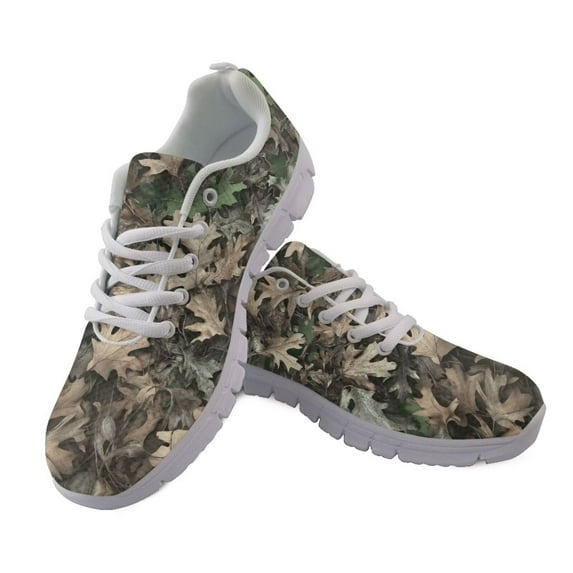 chaqlin Blue Camo Hunting Shoes for Men Casual Slip On Walking Sneakers ...