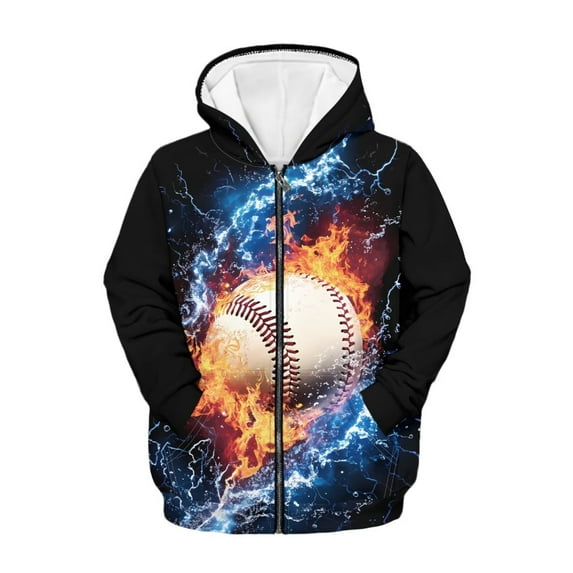 chaqlin Boys' Fashion Hoodies & Sweatshirts Baseball Full-Zip Hoodie ...