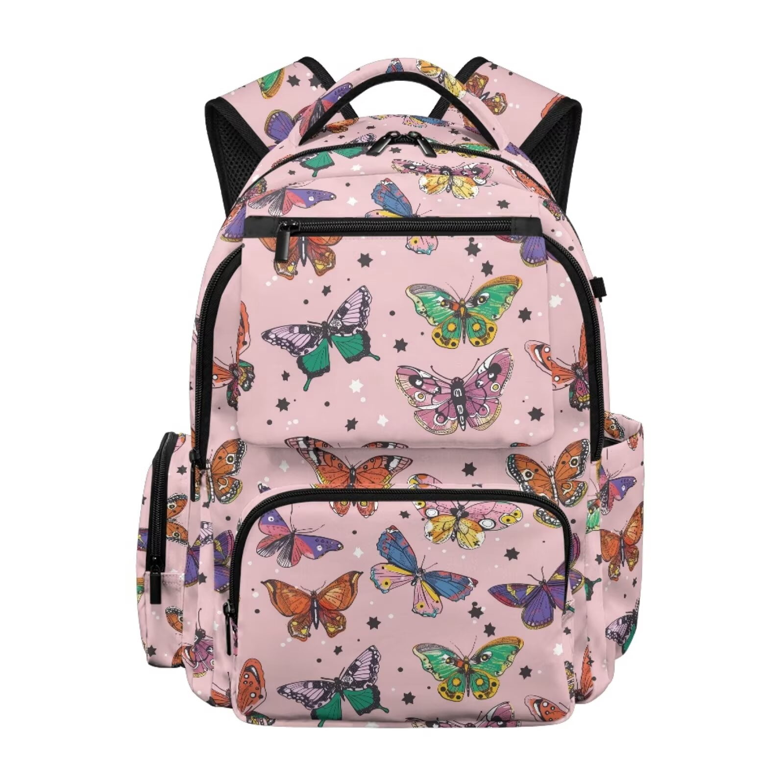 chaqlin Butterfly Print Kids School Bag Fashion Large Capacity College ...