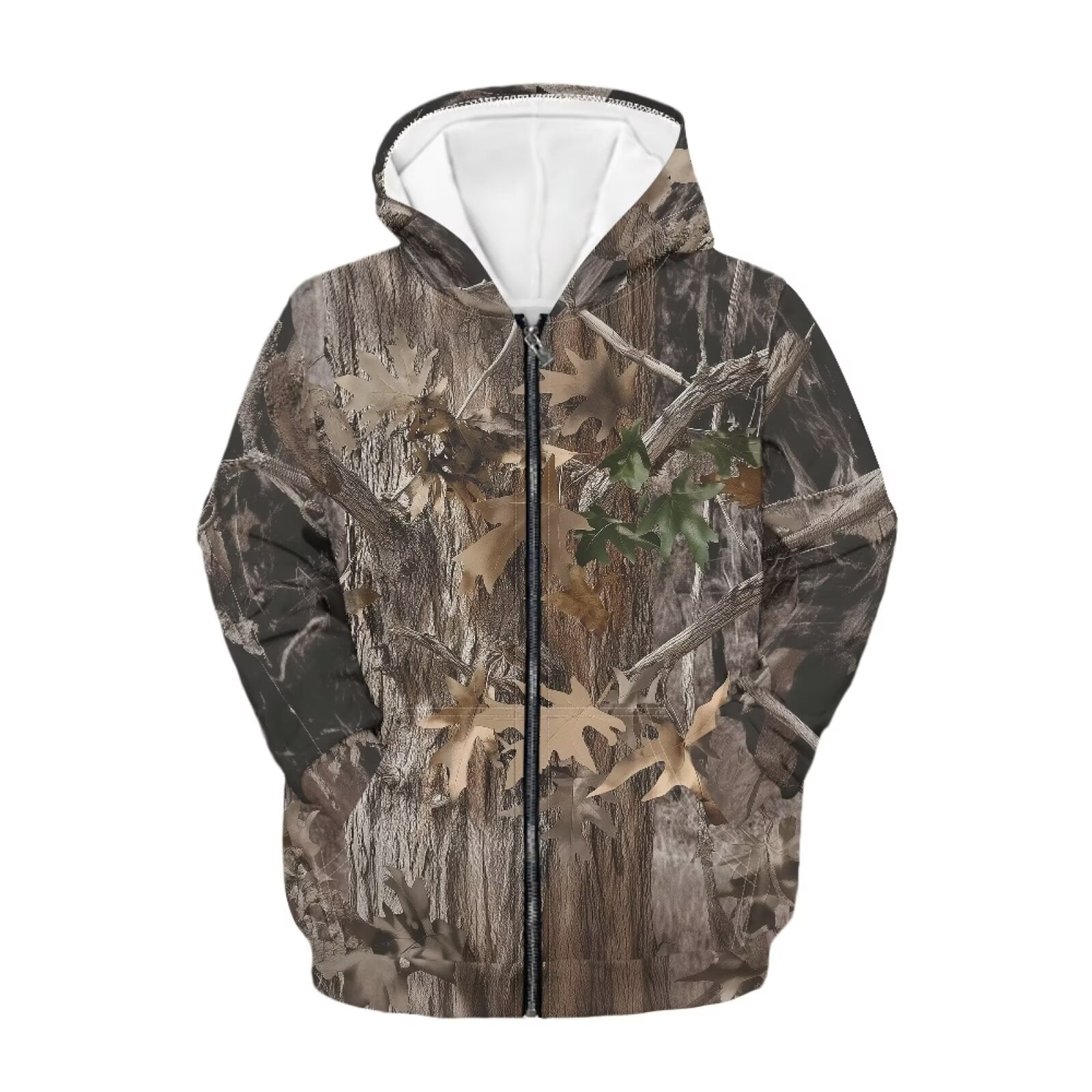 chaqlin Camo Hunting Hoodies for Boys Girls Size 8-10 Zip Up Hooded ...