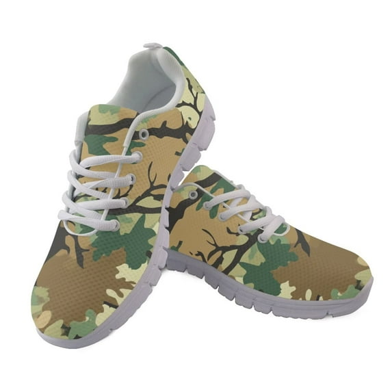 chaqlin Camo Hunting Sneakers for Men Size 12 Lace Up Walking Shoes ...