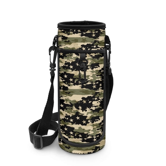 chaqlin Camouflage Print Water Bottle Carrier for Girls Reusable ...