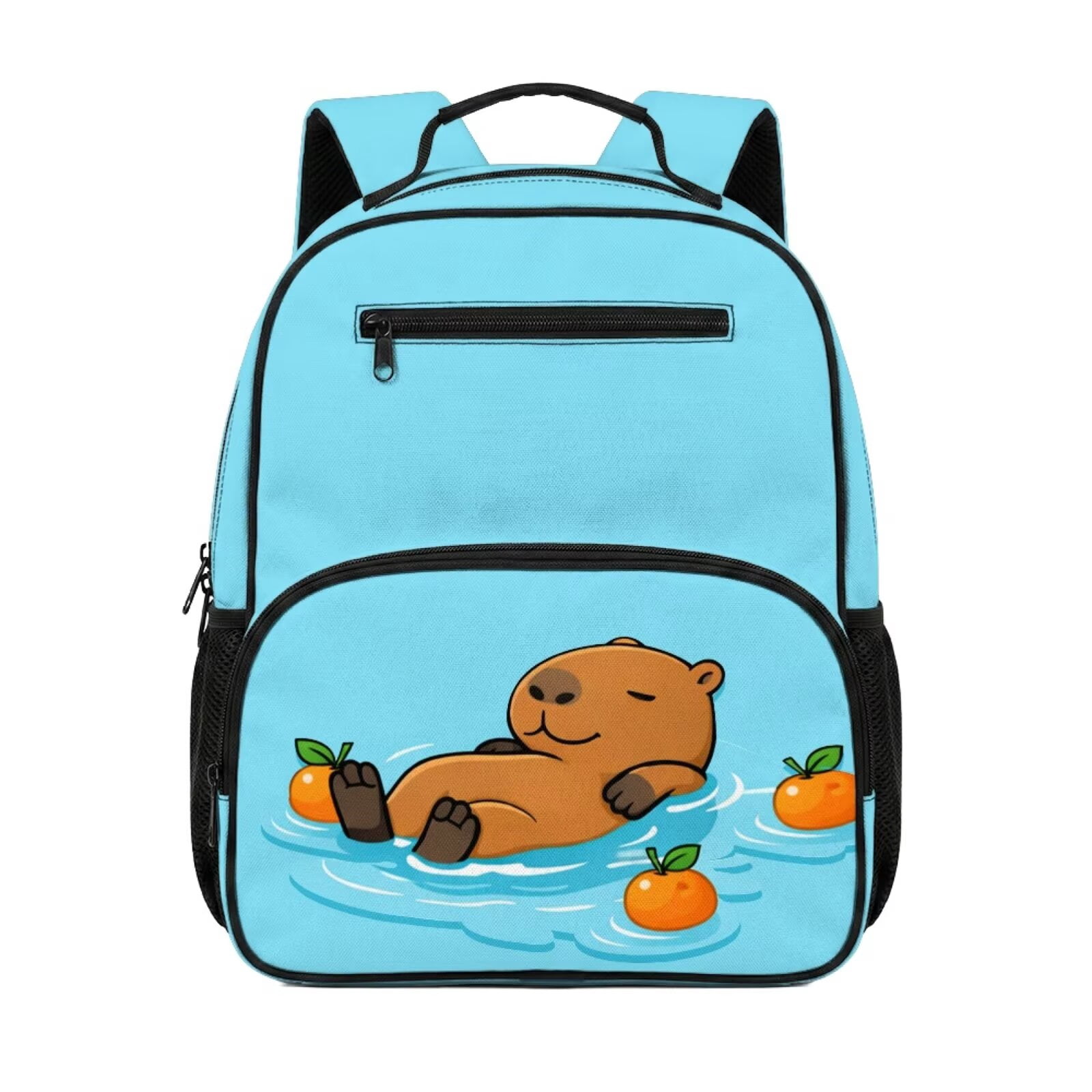 chaqlin Capybara Orange Print Toddler Girls Kids Backpacks Portable ...