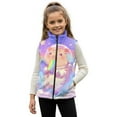 chaqlin Capybara Vest Jacket for Girls 5-6 Cute Full-Zip Vests Coat ...